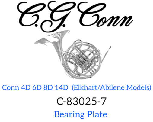 Conn 4D 6D 8D 14D Elkhart Abilene French Horn Bearing Plate 1,2,3 (Fre ...